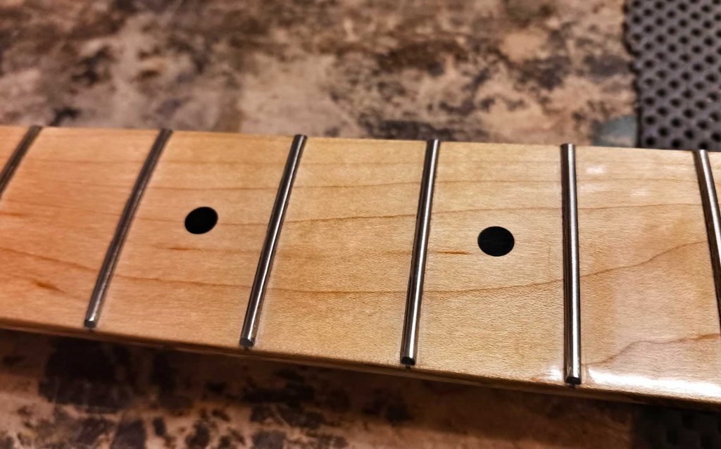Fret job and setup for this pretty Telecaster - Roadrunner Guitars